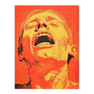Unframed Wall Art The Pain Of Orange By Lionel Davis Contemporary ...