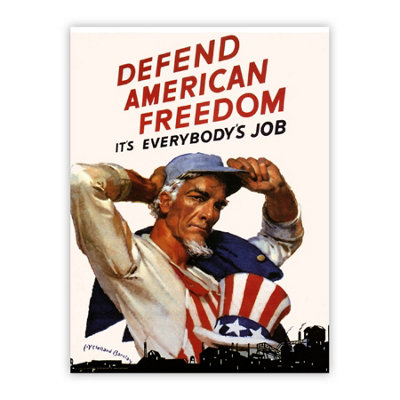 Unframed Wall Art War WWII USA Uncle Sam American Freedom Icon USA ...