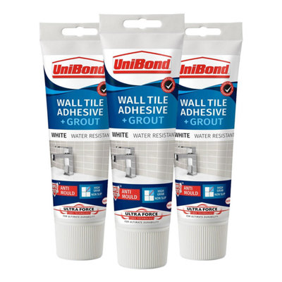 UniBond Anti Mould 2 in 1 Wall Tile Adhesive&Grout for Easy Tiling 300g ...
