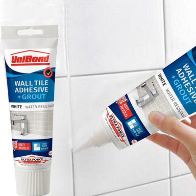 UniBond Anti Mould 2 in 1 Wall Tile Adhesive&Grout for Easy Tiling 300g ...