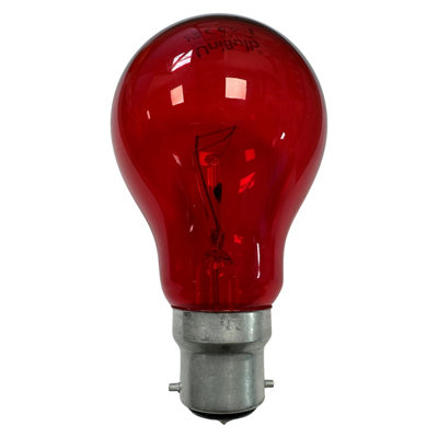 UniBulb B22 GLS 40W 1000K Fireglow Red Light Bulb - Pack of 3