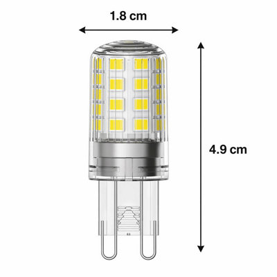 UniBulb LED G9 470lm 4.2W (Replaces 40W) 6500K (Daylight) Capsule Light ...