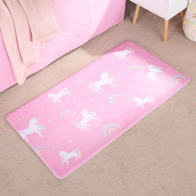 Unicorn Kids Rug Washable Supersoft Carpet Anti Slip Living Bedroom ...
