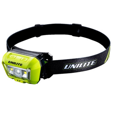 Unilite HL-8R USB Rechargeable Dual Beam Sensor Head Torch - 475 Lumen ...