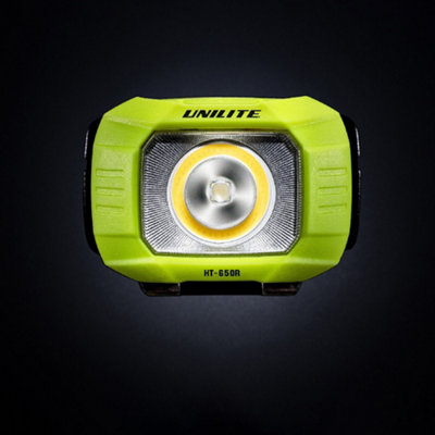 Unilite HT-650R Dual Power Double LED Headtorch - 650 Lumen - 84 Metre ...