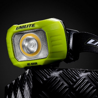 Unilite HT-650R Dual Power Double LED Headtorch - 650 Lumen - 84 Metre ...