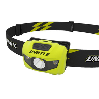 Unilite PS-HDL2 Helmet Headtorch Lamp 3 x AAA 1.5v - 200 Lumen - 95 ...