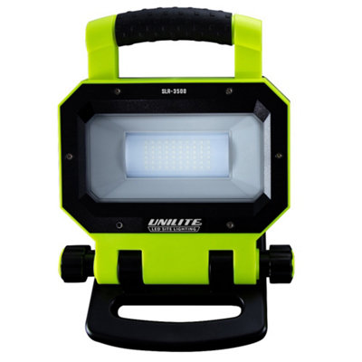 Unilite SLR-3500 Rechargeable Work Site Light with Powerbank - 3500 Lumen - 31 Metre Beam Range ...