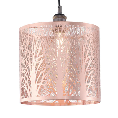 Unique and Beautiful Polished Copper Metal Forest Design Ceiling ...