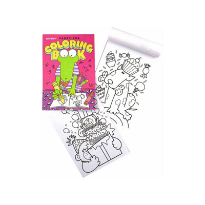 Unique Party Colouring Book (Pack of 8) Multicoloured (One Size)
