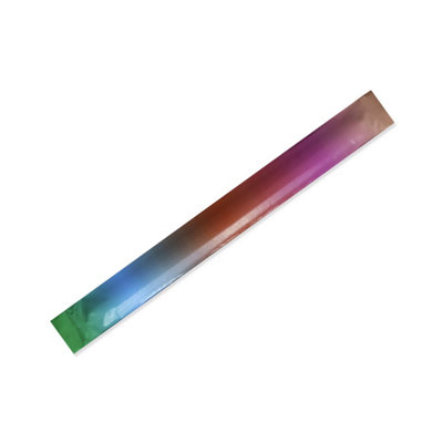 UNIQUE PARTY METALLIC SLAP WRISTBAND (PACK OF 4) RAINBOW (ONE SIZE)