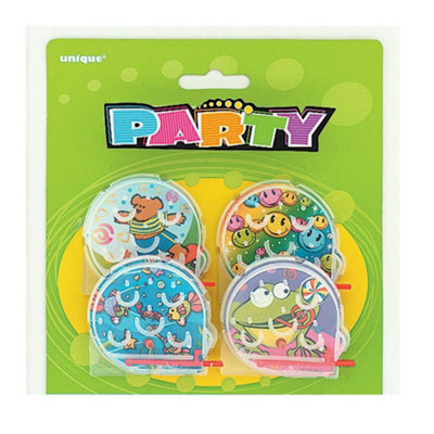Unique Party Vintage Bagatelle (Pack of 4) Multicoloured (One Size)