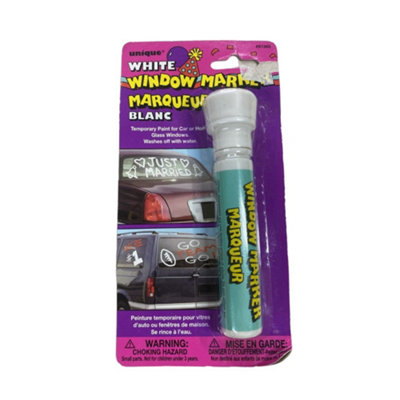 Unique Party Window Marker White (One Size)
