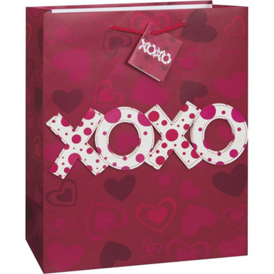 Unique Party Xoxo Valentine Gift Bag Red/White (One Size)