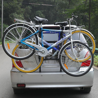 Universal 2 Bike Car Boot & Tailgate Mount Cycle Carrier Rack - Fits ...