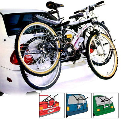 Universal 2 Bike Car Boot & Tailgate Mount Cycle Carrier Rack - Fits ...