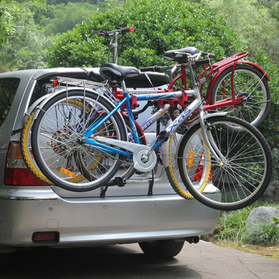 Universal 3 Bike Capacity Car Boot Mount Cycle Carrier Rack