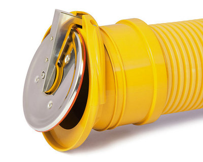 Universal 72-100mm PVC Plastic Check Flap Ending Waste Valve Self ...