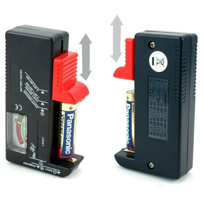 Universal Battery Tester Power/Voltage Meter For AAA AA C D & 9V Button ...