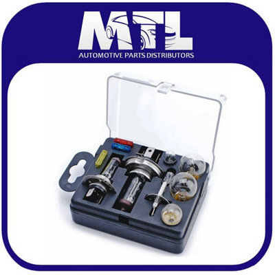 Universal Bulb Kit H1 H4 H7 380 382 501 10 Piece Car Emergency Fuses LLB477