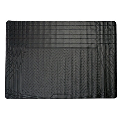 Universal Car Mat Fit Vehicle Boot Rubber Liner Slip Resistant Mat Cut ...