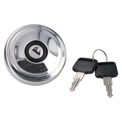 Universal Classic Petrol Cap Stainless Steel Lockable Vented Twist Off ...
