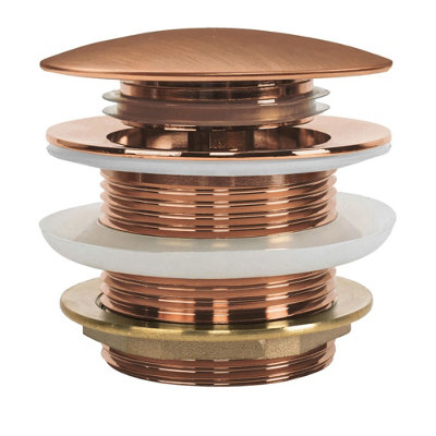 UNIVERSAL CLICK-CLACK PLUG REA BRUSHED COPEER, BRASS