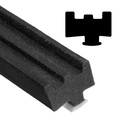 Universal FE06 Foamed TPE Gasket Wool Pile Seal - 30m