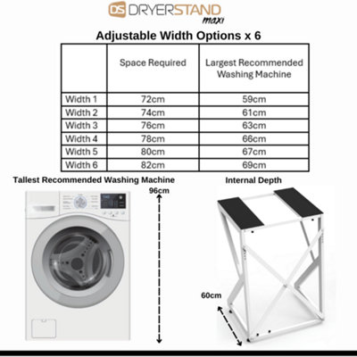 Universal Freestanding Tumble Dryer Stacking Kit Adjustable Width ...