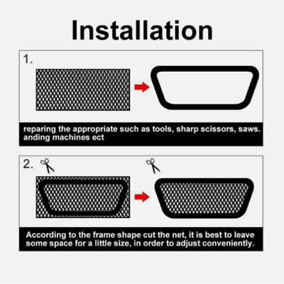 UNIVERSAL HONEYCOMB MESH BLACK CAR BUMPER GRILL NET VENT RACING GRILLE