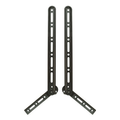 Universal L-shaped Soundbar Bracket for Below TV