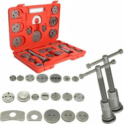 UNIVERSAL NEW BRAKE CALIPER PISTON REWIND WIND BACK TOOL KIT 23 PIECES SET