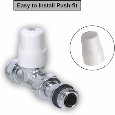 Universal Push Fit White Plastic Radiator Cap Durable Push Fit Valve ...
