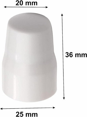 Universal Push Fit White Plastic Radiator Cap Durable Push Fit Valve ...