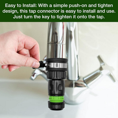 Universal Rubber Tap Connector 22-24mm Indoor and Outdoor includes Free ...