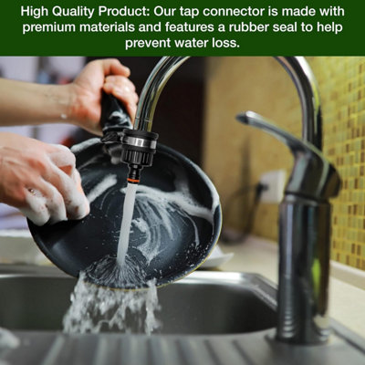 Universal Rubber Tap Connector 22-24mm Indoor and Outdoor includes Free ...
