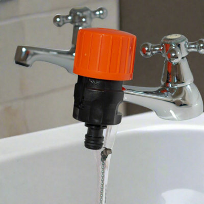 Universal Screw-Fit Kitchen Tap Connector for Mixer/Single Tap w/ Click ...