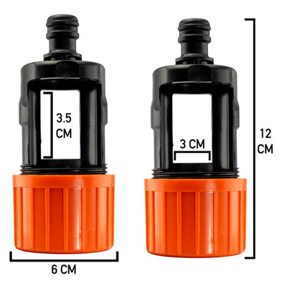 Universal Screw-Fit Kitchen Tap Connector for Mixer/Single Tap w/ Click ...
