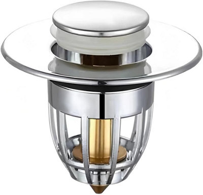 Universal Sink Stopper Anti Odour Basin Waste Plug with Brass Core Pop ...