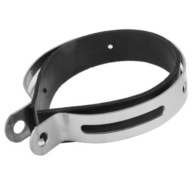 Universal Stainless Steel Motorcycle Exhaust Pipe Clamp with Rubber Strip