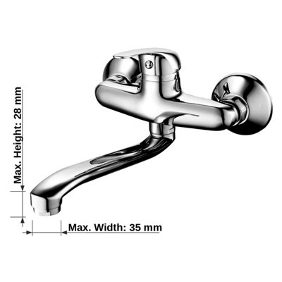 Universal Tap Connector Mixer Tap Hose Connector Adjustable Water ...
