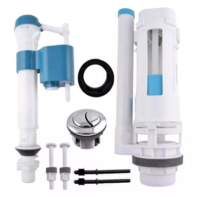Universal Toilet Cistern Repair Kit Dual Push Flush Button System (UK)