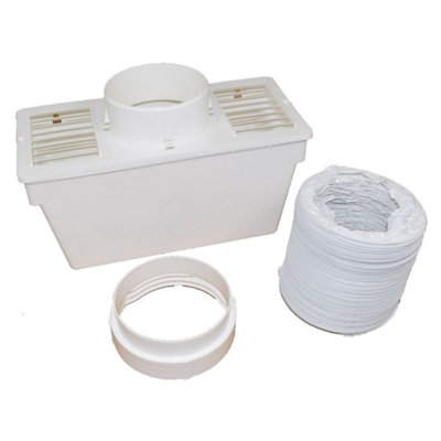 Universal Tumble Dryer Condenser Vent Kit Box With Hose - Indoor ...
