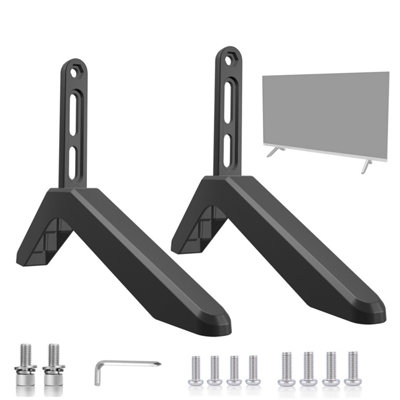 Universal TV Stand Leg with Screws Easy Installation Table Base TV Feet ...