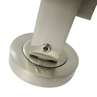 UNO-3 Door Handle Modern Satin Nickel Lever on Rose Internal Doors ...
