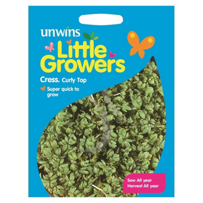 Unwins Little Growers Seeds Cress Curly Top