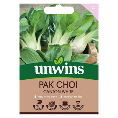 Unwins Pak Choi Canton White Easy To Grow Seeds
