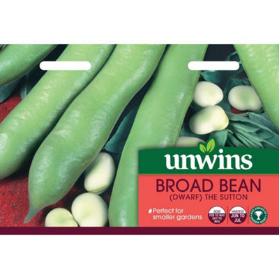 Buy Unwins Vegetable Seeds Broad Bean The Sutton at B&Q