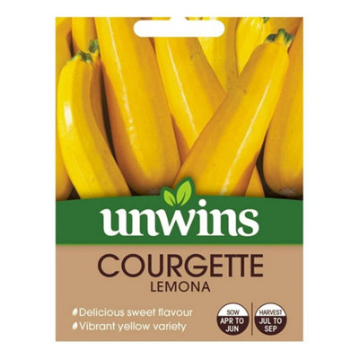 Unwins Vegetable Seeds Courgette Lemona
