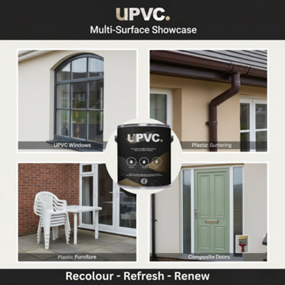 UpaintPVC uPVC Paint Black - Gloss 1 Litre